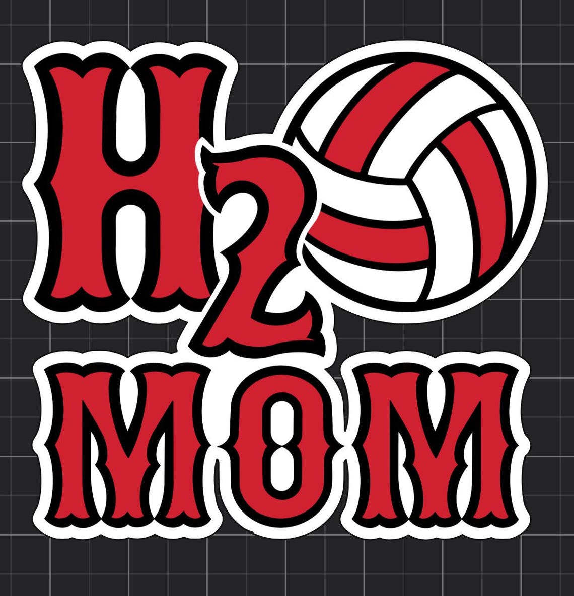 Customizable Water Polo H2O Sticker - Etsy