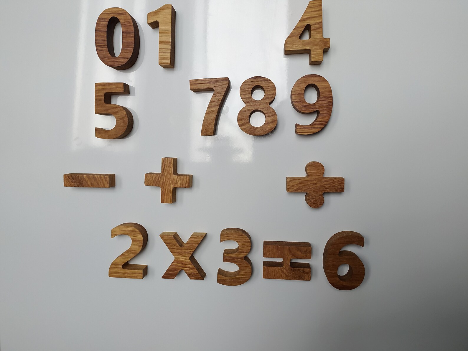 Wooden Number Set Magnetic - Montessori Movable Numbers and Homeschool ...