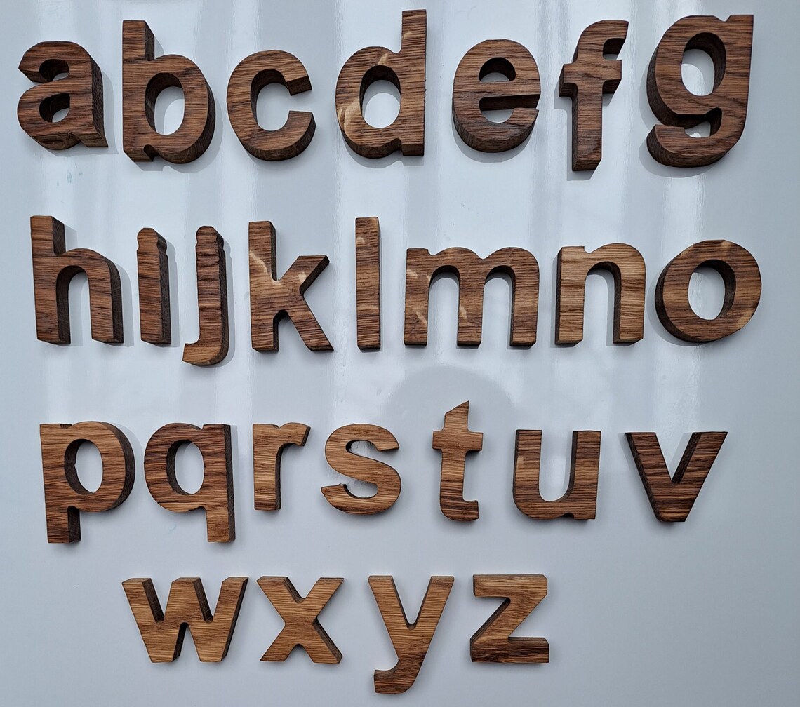 Wooden Magnetic Letters Alphabet Wooden Alphabet 29 Montessori Alphabet ...