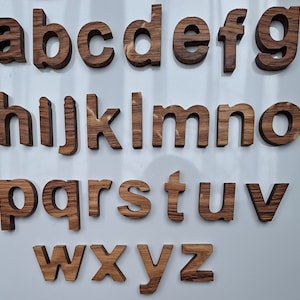 Wooden Magnetic Letters Alphabet Wooden Alphabet 29 Montessori Alphabet ...