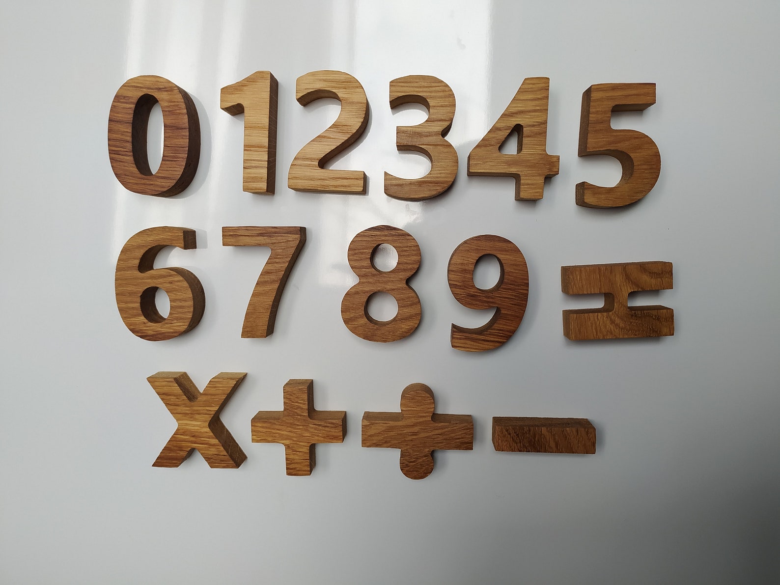 Wooden Number Set Magnetic - Montessori Movable Numbers and Homeschool ...