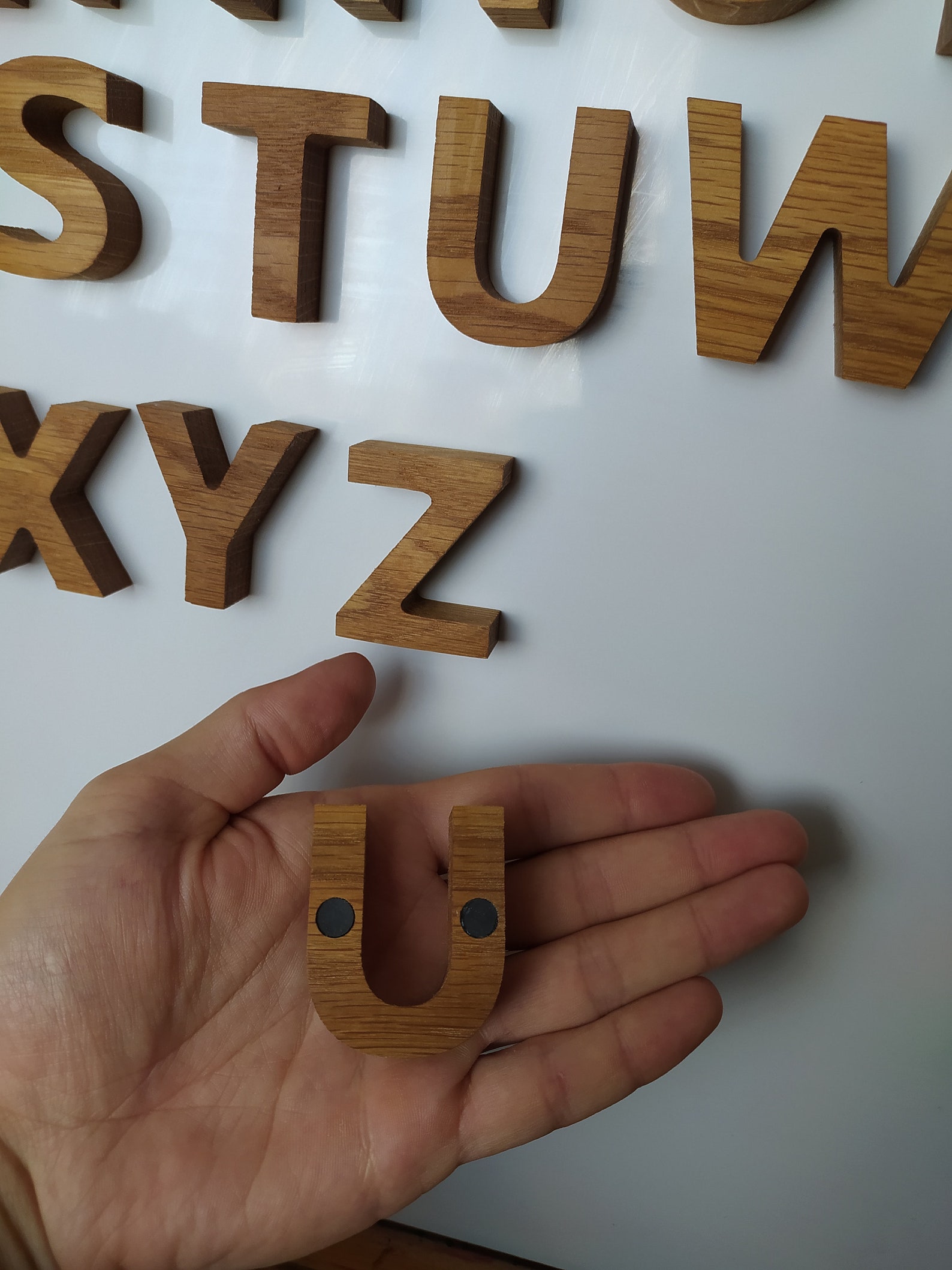 Wooden Magnetic Letters Alphabet Wooden Alphabet 29 Montessori Alphabet ...