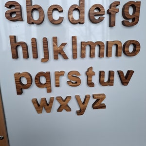 Wooden Magnetic Letters Alphabet Wooden Alphabet 29 Montessori Alphabet ...
