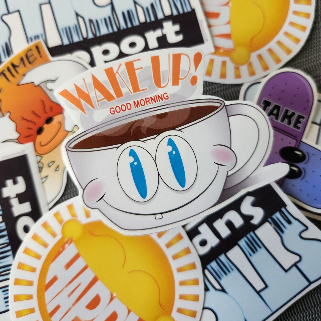 WAKE UP Sticker - Etsy