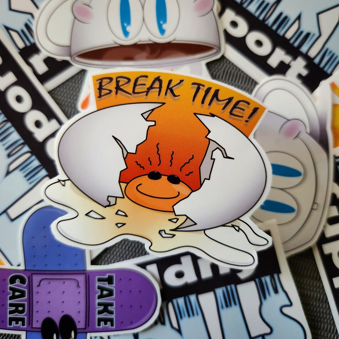 Break Time Sticker - Etsy