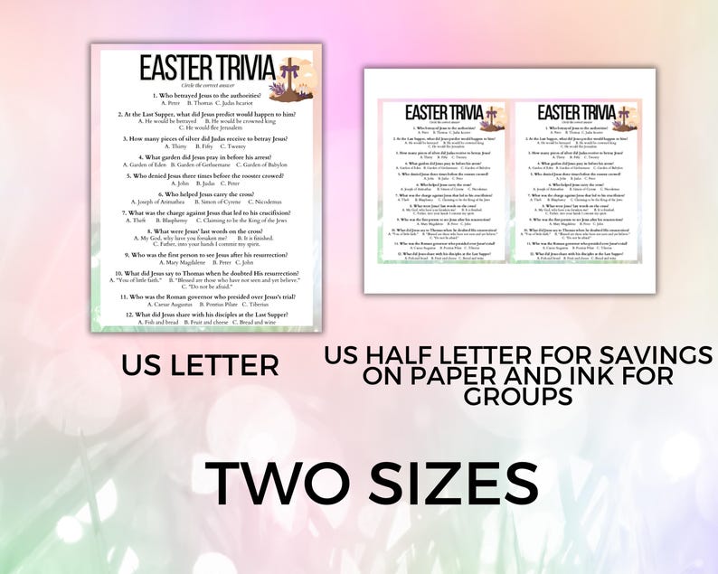 Catholic Trivia Games, Lent Trivia, Easter Bible Trivia, Easter Trivia ...