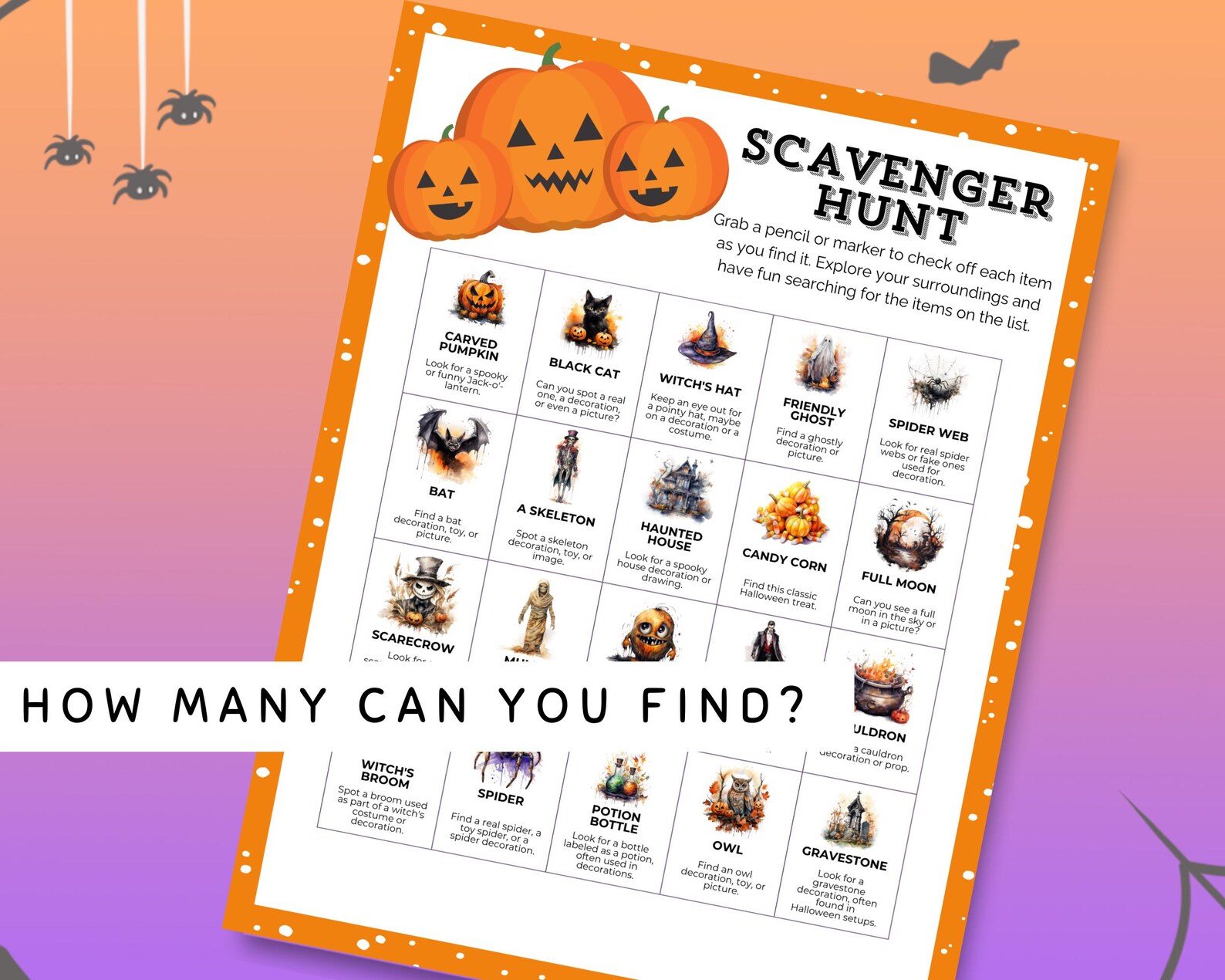 Halloween Printable Activity Pack for Kids Halloween Word Search Easy ...