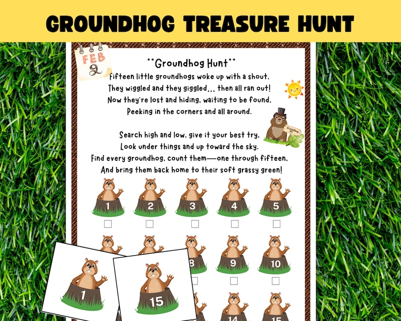 Groundhog Day Game, Groundhog Treasure Hunt, Groundhog Games ...