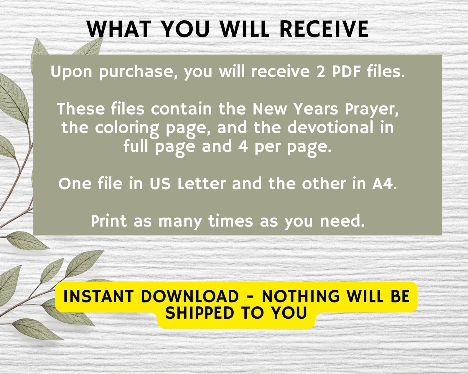 New Years Christian Preschool Craft, Printable New Years Prayer, New ...