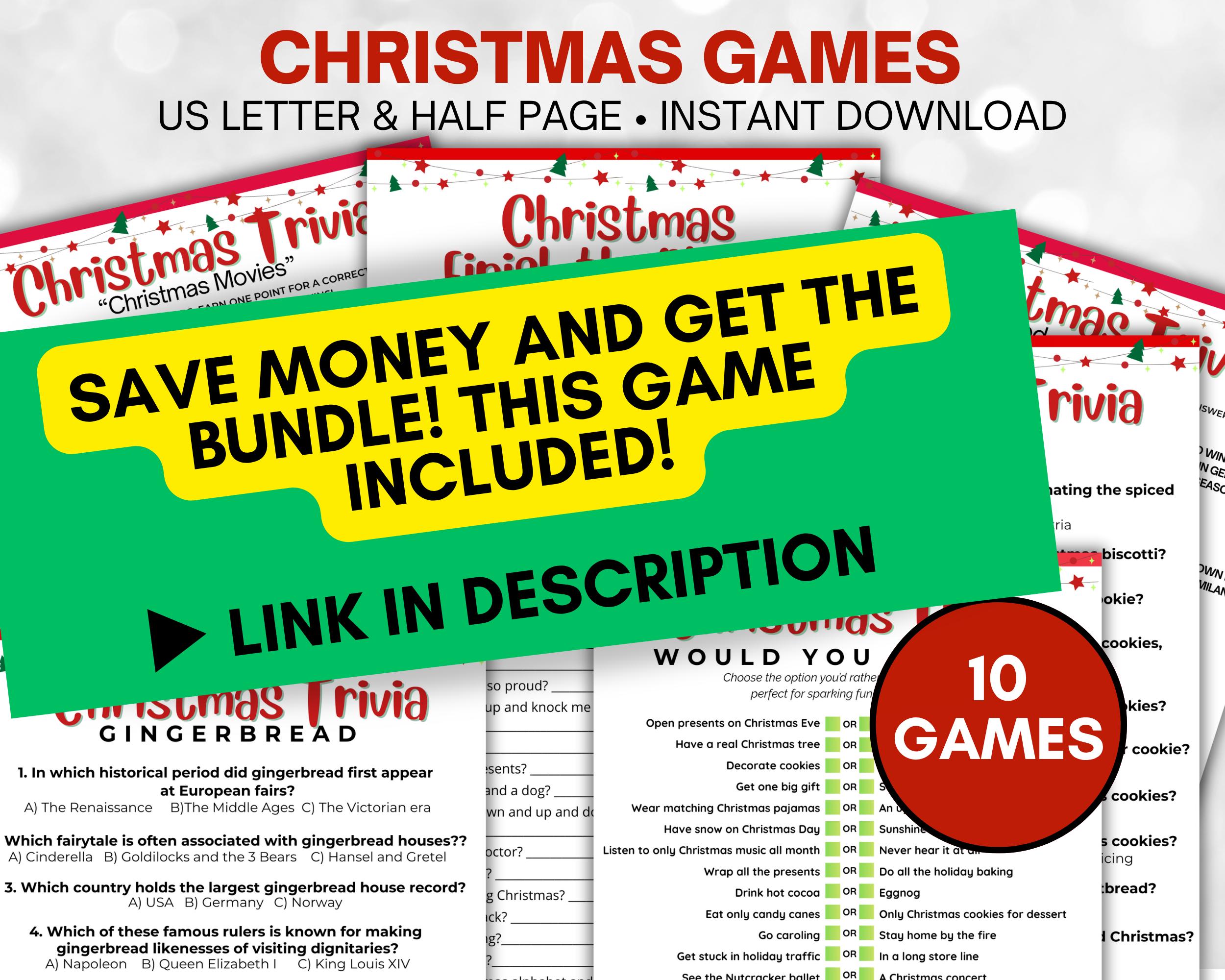 Christmas Riddles Who Am I, Printable Christmas Party Game, Kids ...