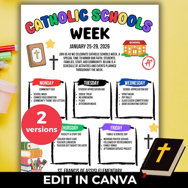 Catholic School Week 2026 - Etsy