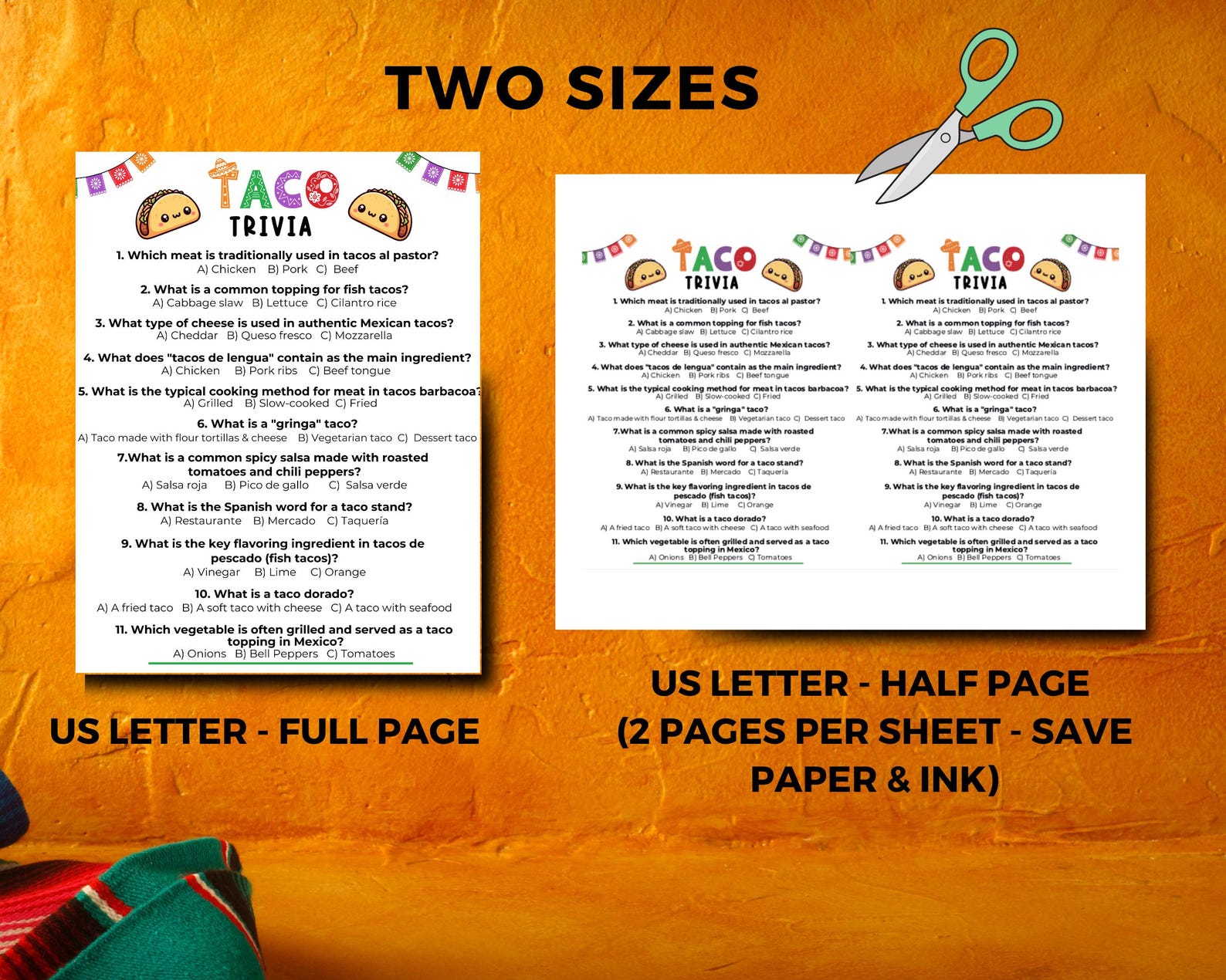 Taco Trivia, Mexican Party Games, Taco Party Games, Fiesta Games ...