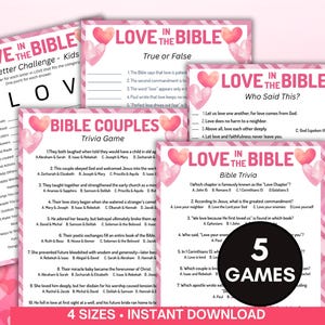Valentines Day Bible Trivia Games, Christian Valentines Trivia Game ...
