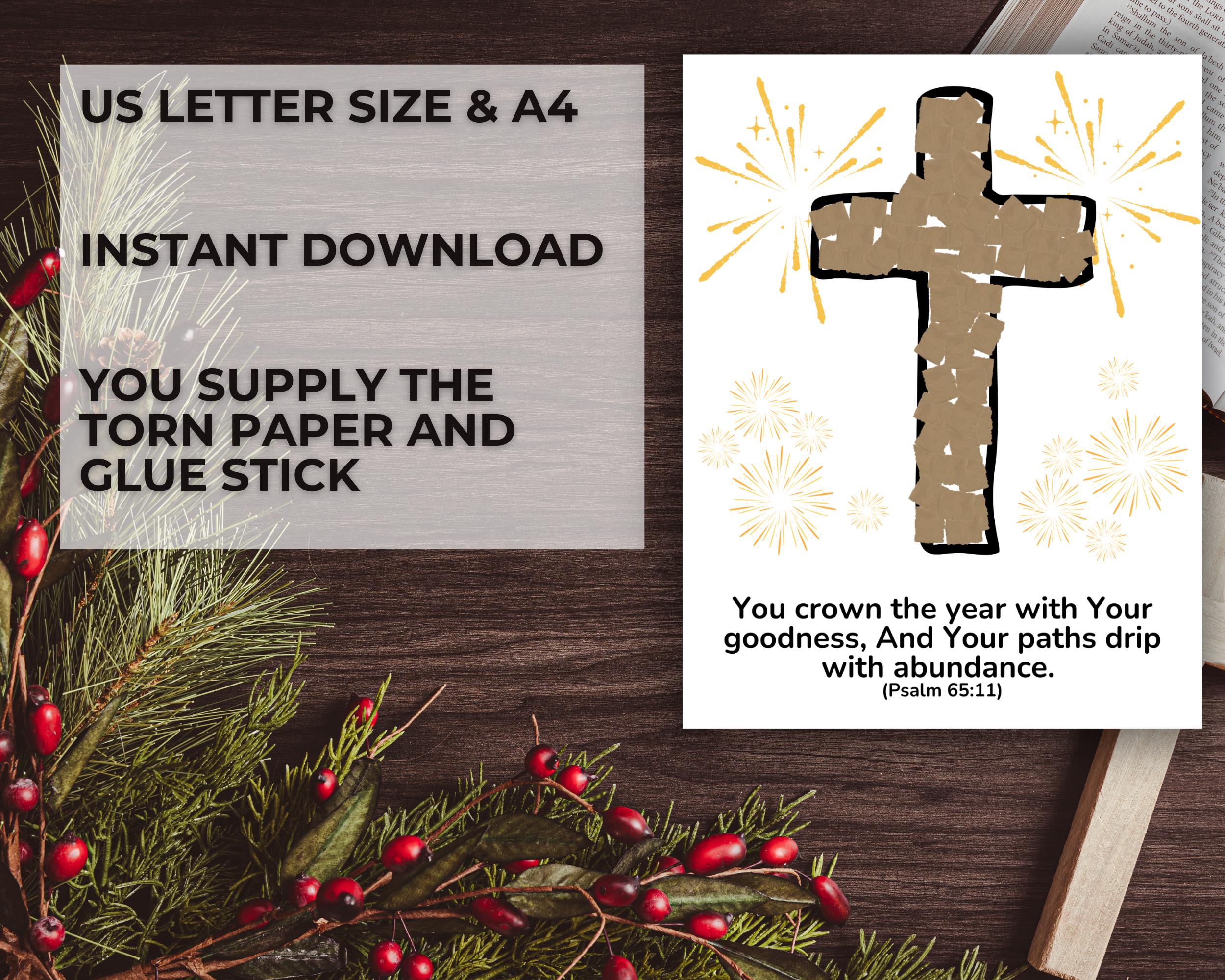 New Years Sunday School Craft, New Years Christian Activity, Easy New ...