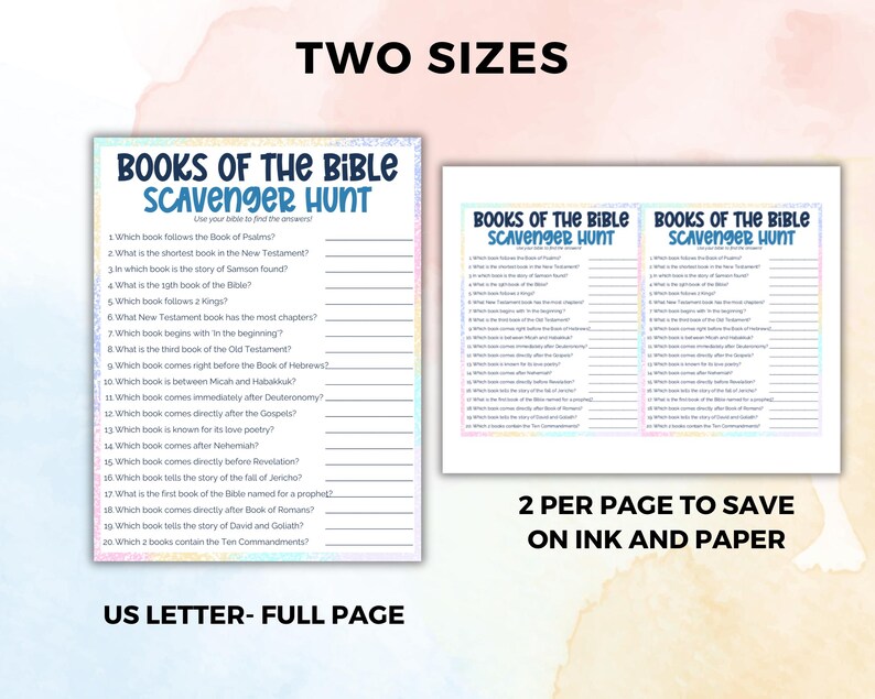 Bible Scavenger Hunt Bible Trivia, Womens Retreat Games, Scripture ...