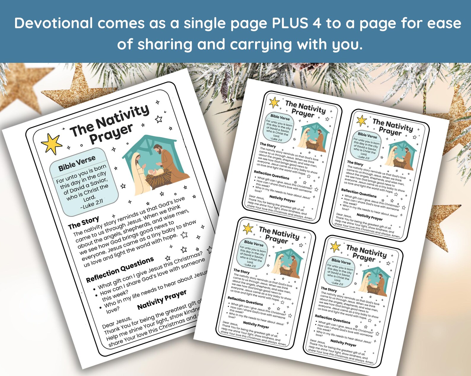 Birth of Jesus Bible Story Craft, Preschool Nativity Bible Story ...