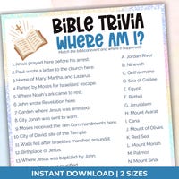 Bible Mega Game Bundle | 4 Fun Printable Christian Games for Kids ...