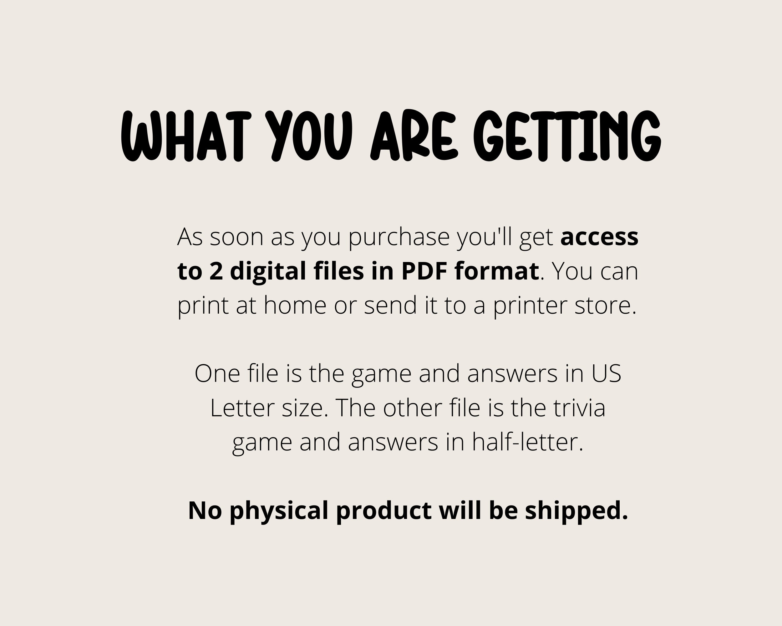 Gardening Trivia Game Printable | Gardening Trivia | Gardening Trivia ...