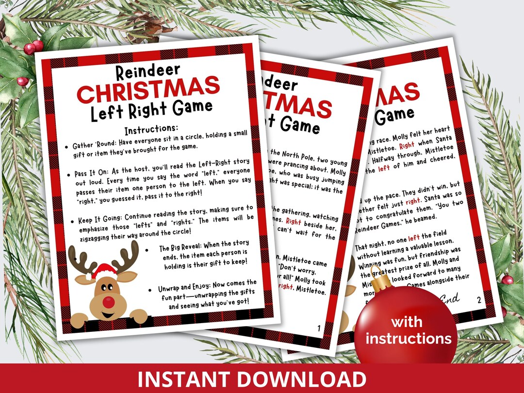 Christmas Pass the Present Game, Group Christmas Game, Christmas Gift ...