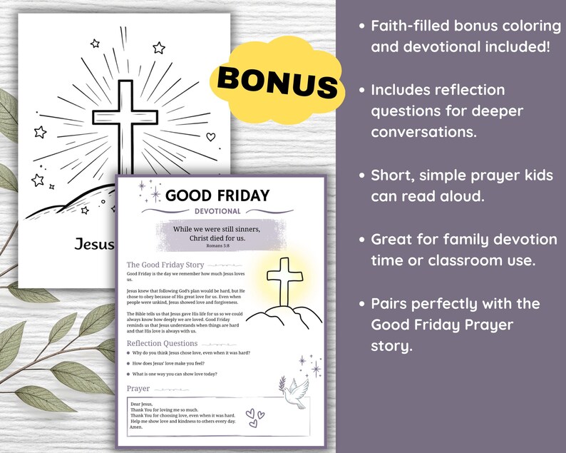 Good Friday Sunday School Activity, Good Friday Christian Preschool ...