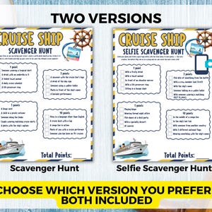 Cruise Photo Scavenger Hunt, Cruise Activities, Cruise Ship Scavenger ...