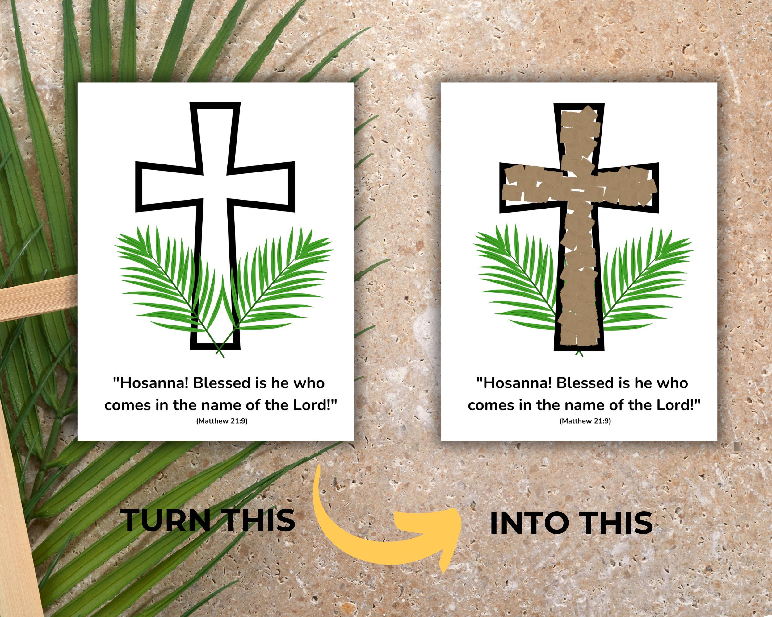 Palm Sunday Craft, Palm Sunday Activity, Sunday School Craft, Easy ...