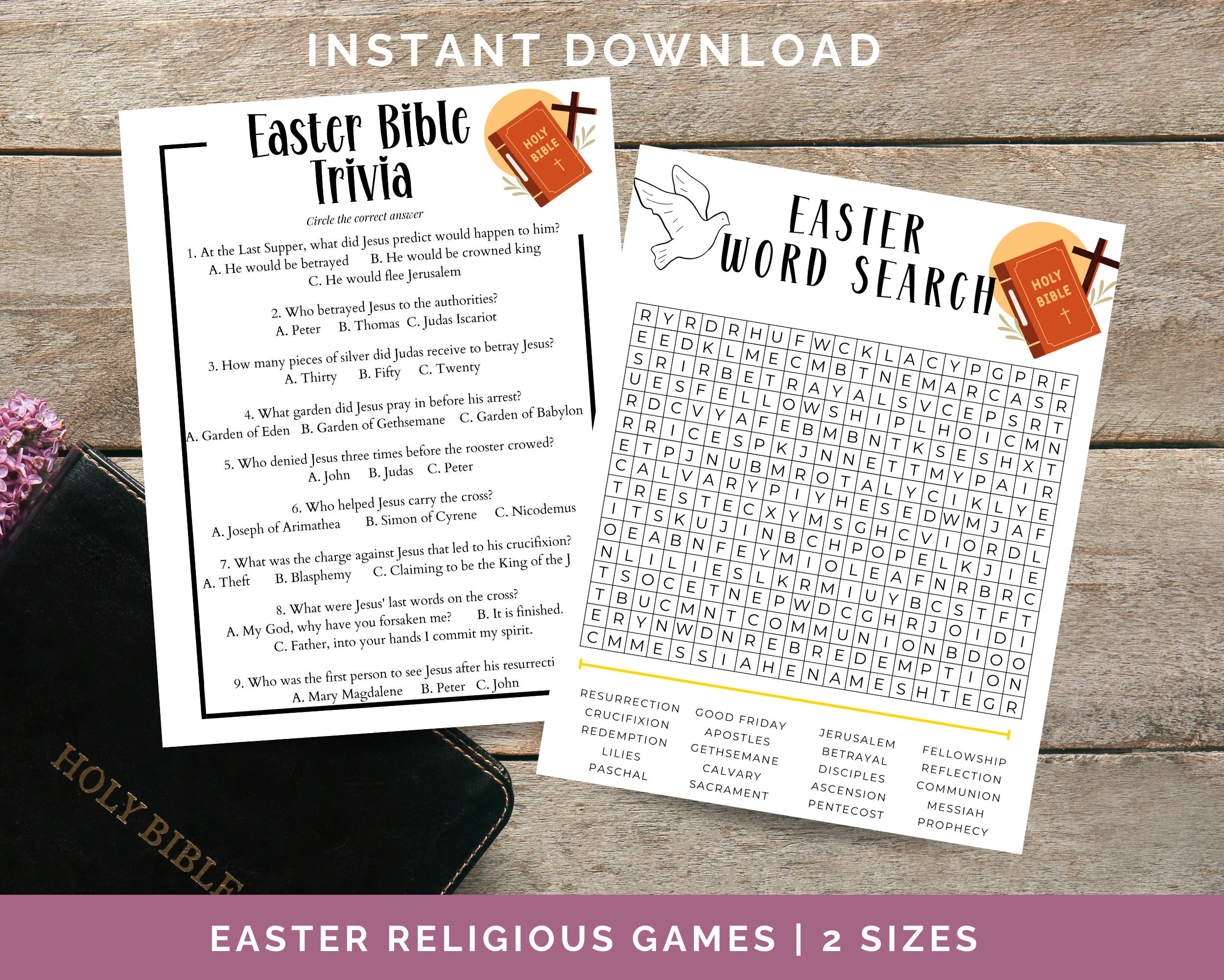 Easter Religious Games Religious Easter Worksheets Easter Bible Games ...