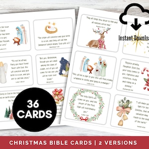 Christmas Bible Verse Printable Cards, Bible Tract Cards Christmas ...
