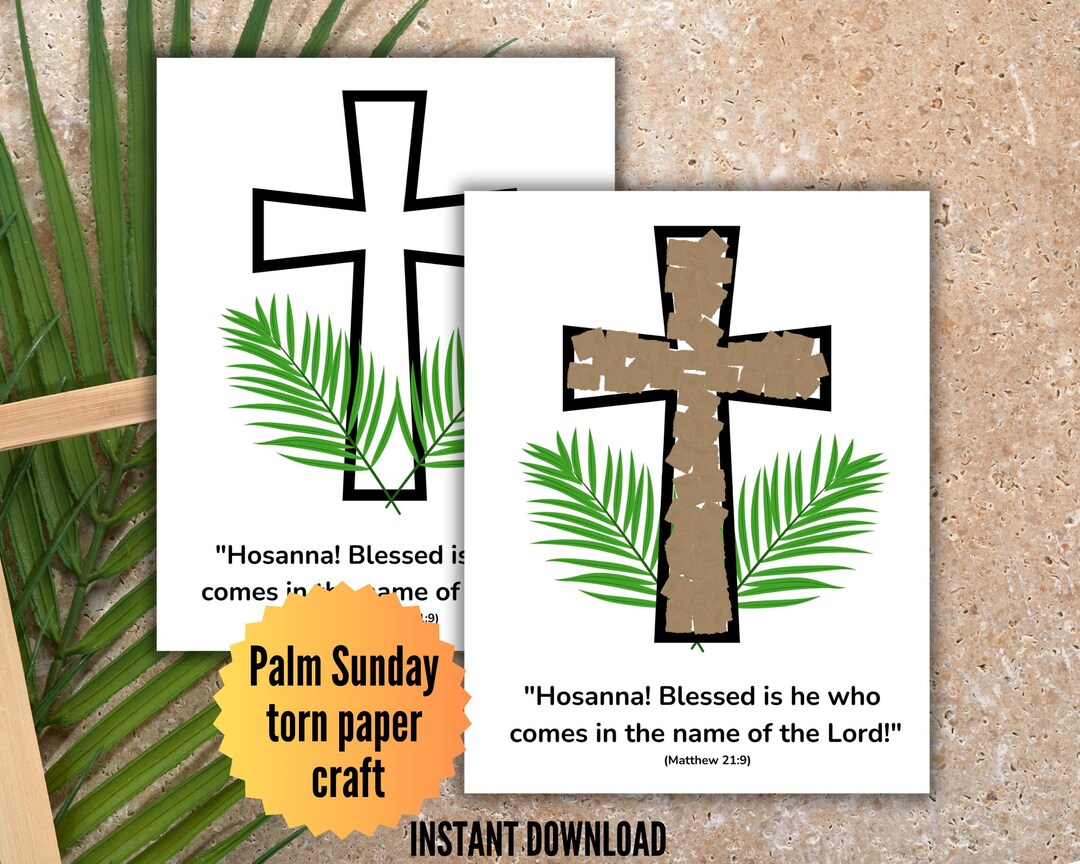 Palm Sunday Craft, Palm Sunday Activity, Sunday School Craft, Easy ...