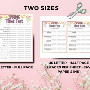 Spring Games for Seniors, Senior Think Fast, Spring Quiz, Garden Party ...