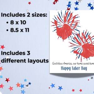 Labor Day Handprint Art Labor Day Printable Activities Craft for Labor ...