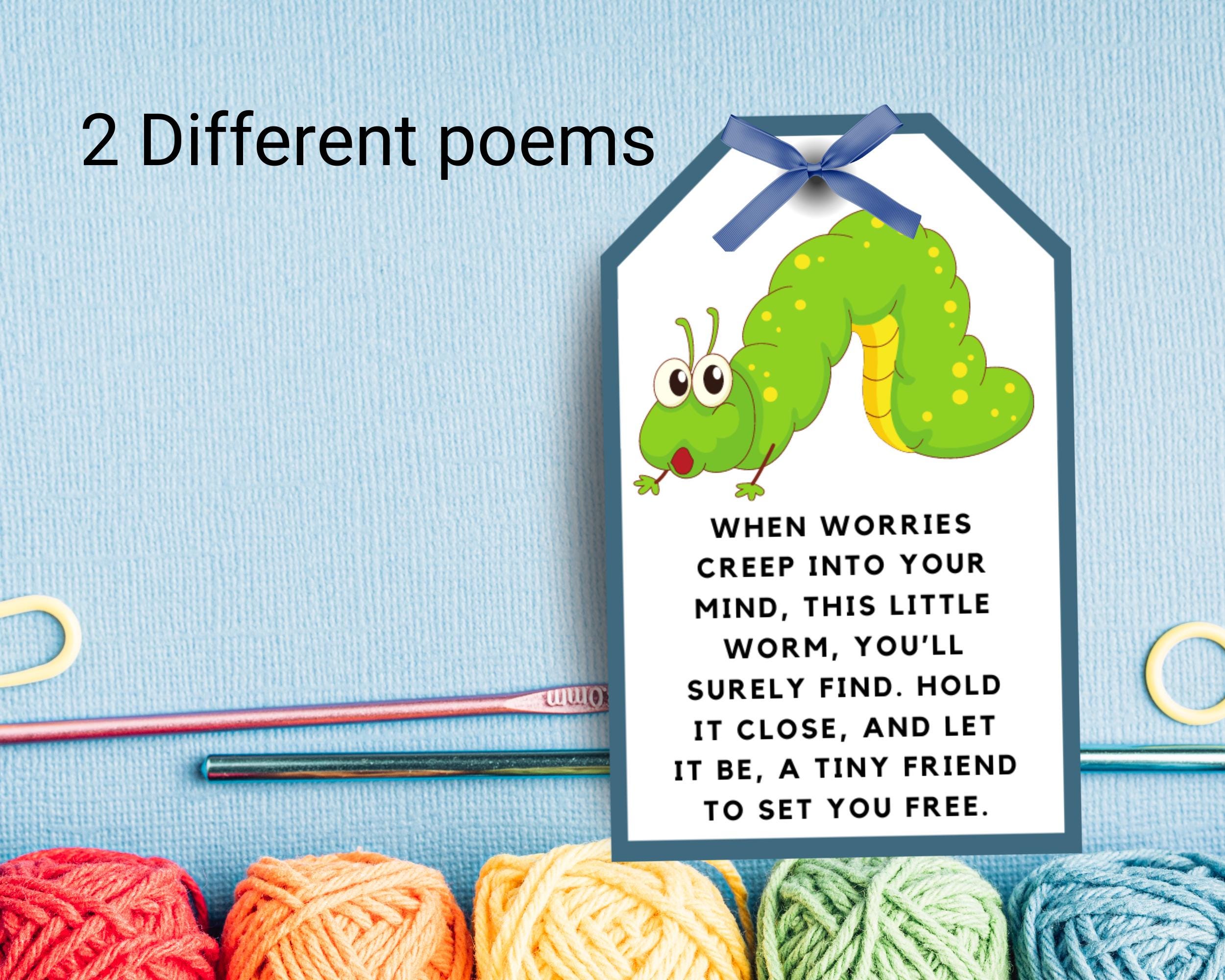 Worry Worm Poem Tag Printable Tag Worry Worm Tag Worry Worm Printable ...