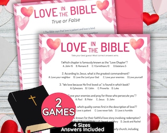Valentine's Day Christian Trivia Game, Valentines Bible Trivia, Gods ...