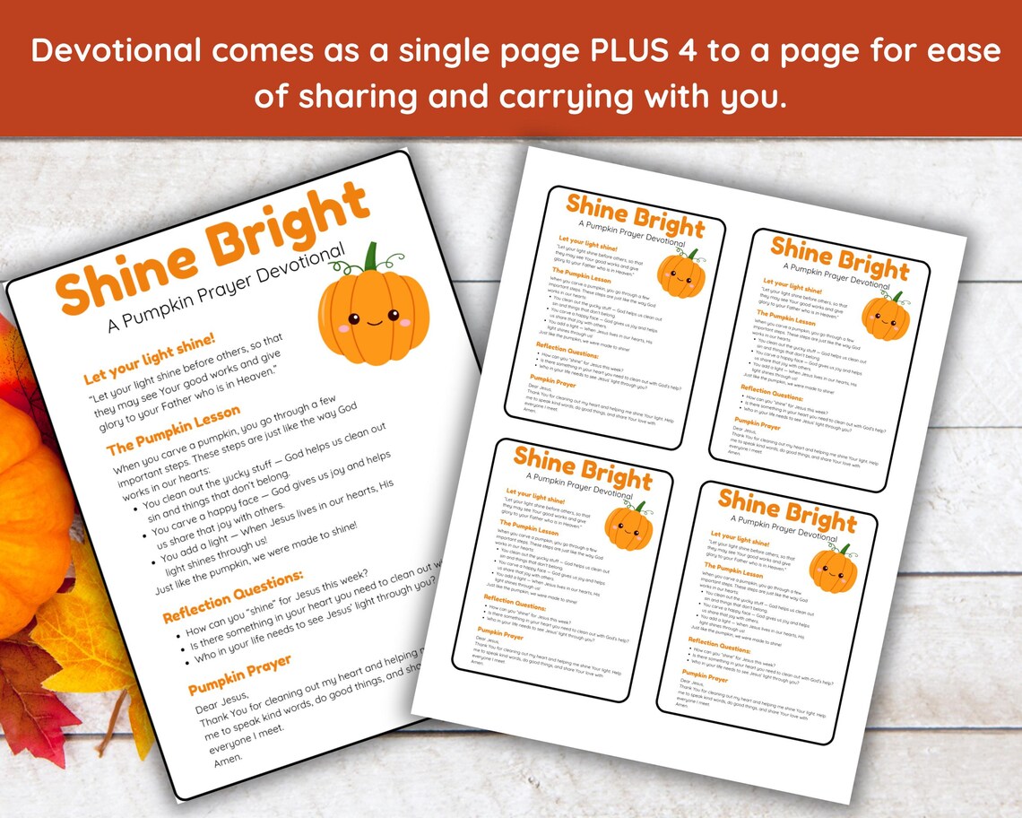 Pumpkin Prayer Craft, Christian Halloween Pumpkin Carving, Sunday ...