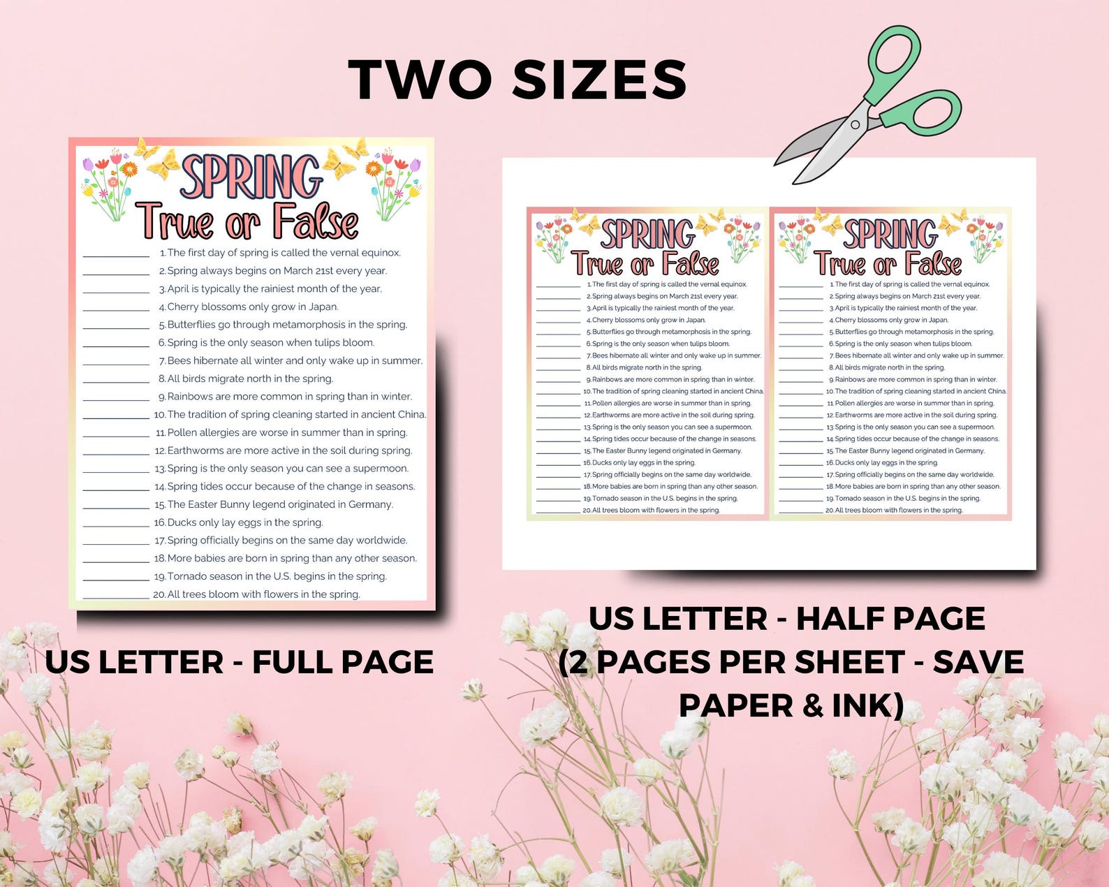 Spring Trivia Games, Spring Quiz, Garden Party Games, Spring Party Game ...