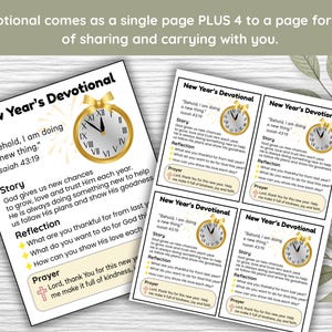 New Years Christian Preschool Craft, Printable New Years Prayer, New ...