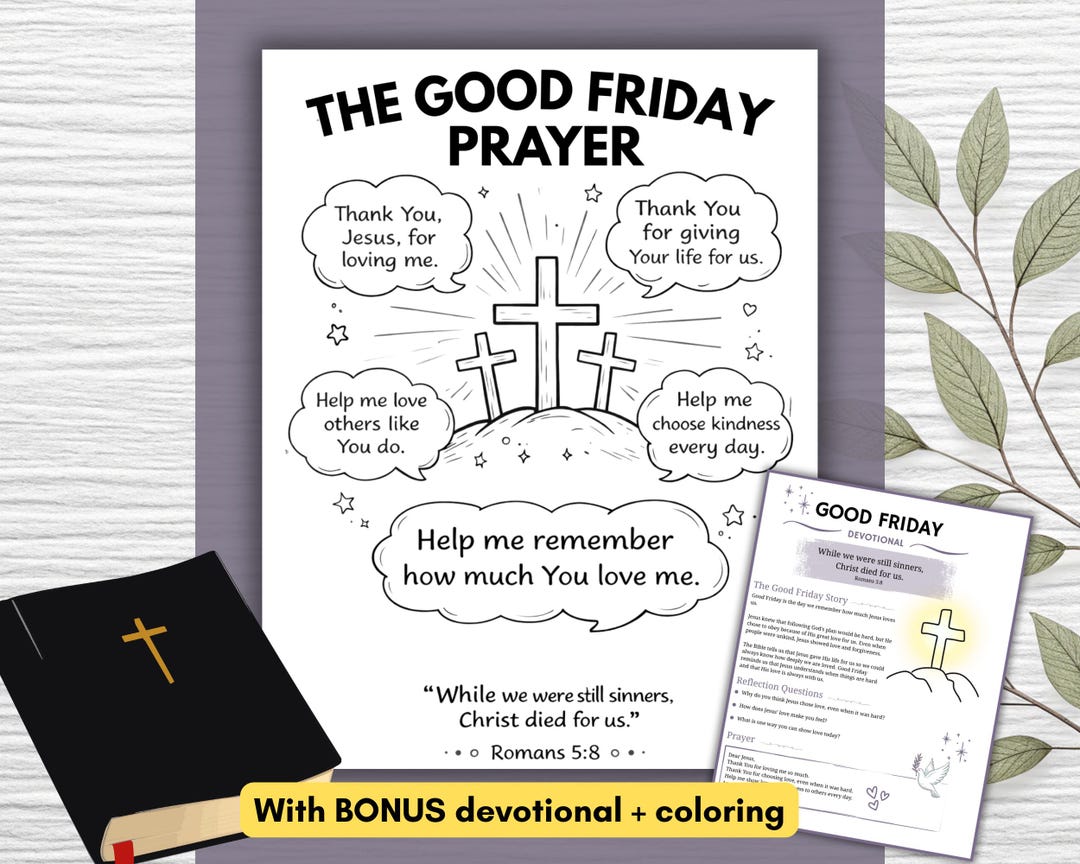 Good Friday Sunday School Activity, Good Friday Christian Preschool ...