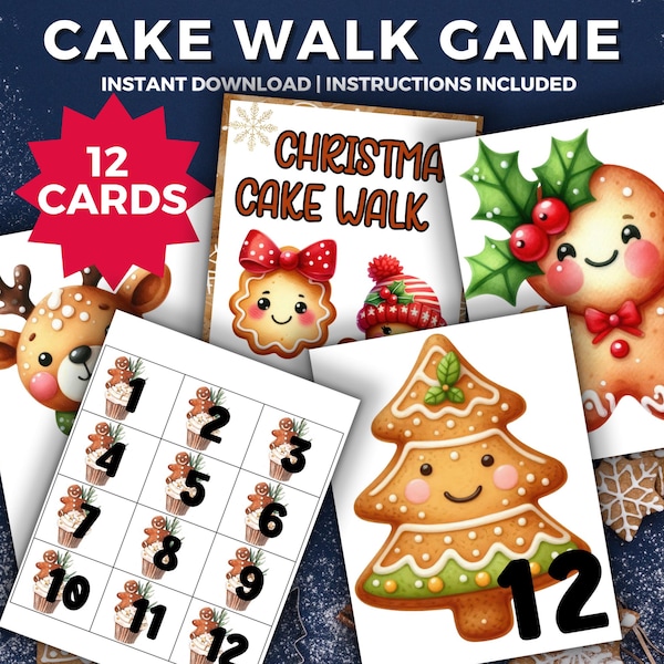 Cake Walk Numbers - Etsy