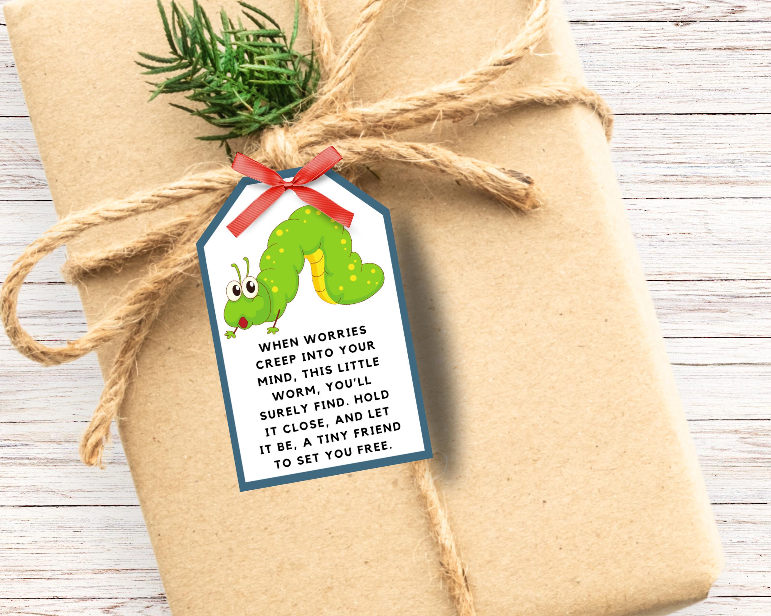 Worry Worm Poem Tag Printable Tag Worry Worm Tag Worry Worm Printable ...