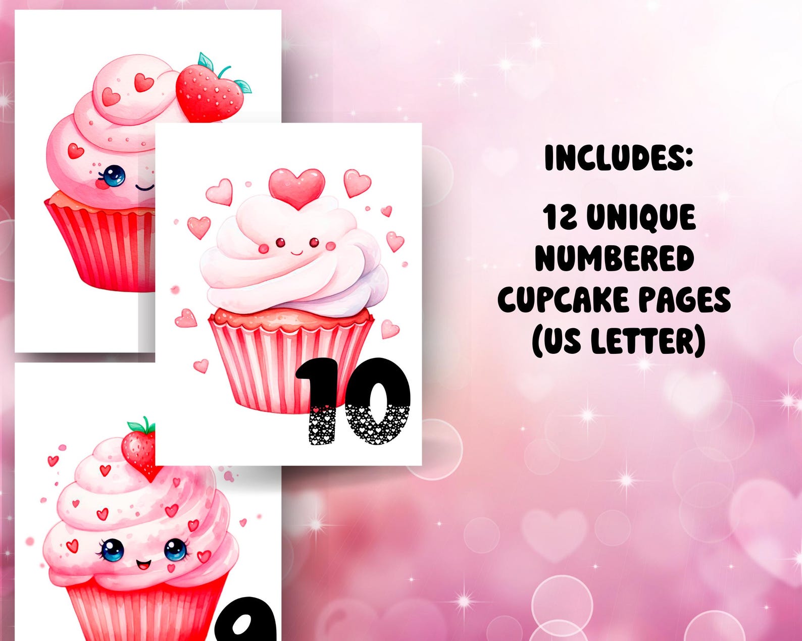 Valentines Cake Walk Game, Cake Walk Printable, Cupcake Walk, Holiday ...