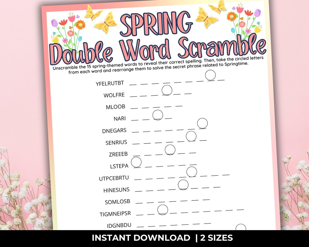 Seniors Spring Games, Spring Trivia Games, Spring Quiz, Garden Party ...