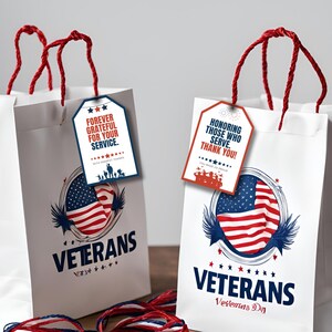 Veterans Day Gift Tags Printable, Veterans Day Gift Tag, Veterans Day ...