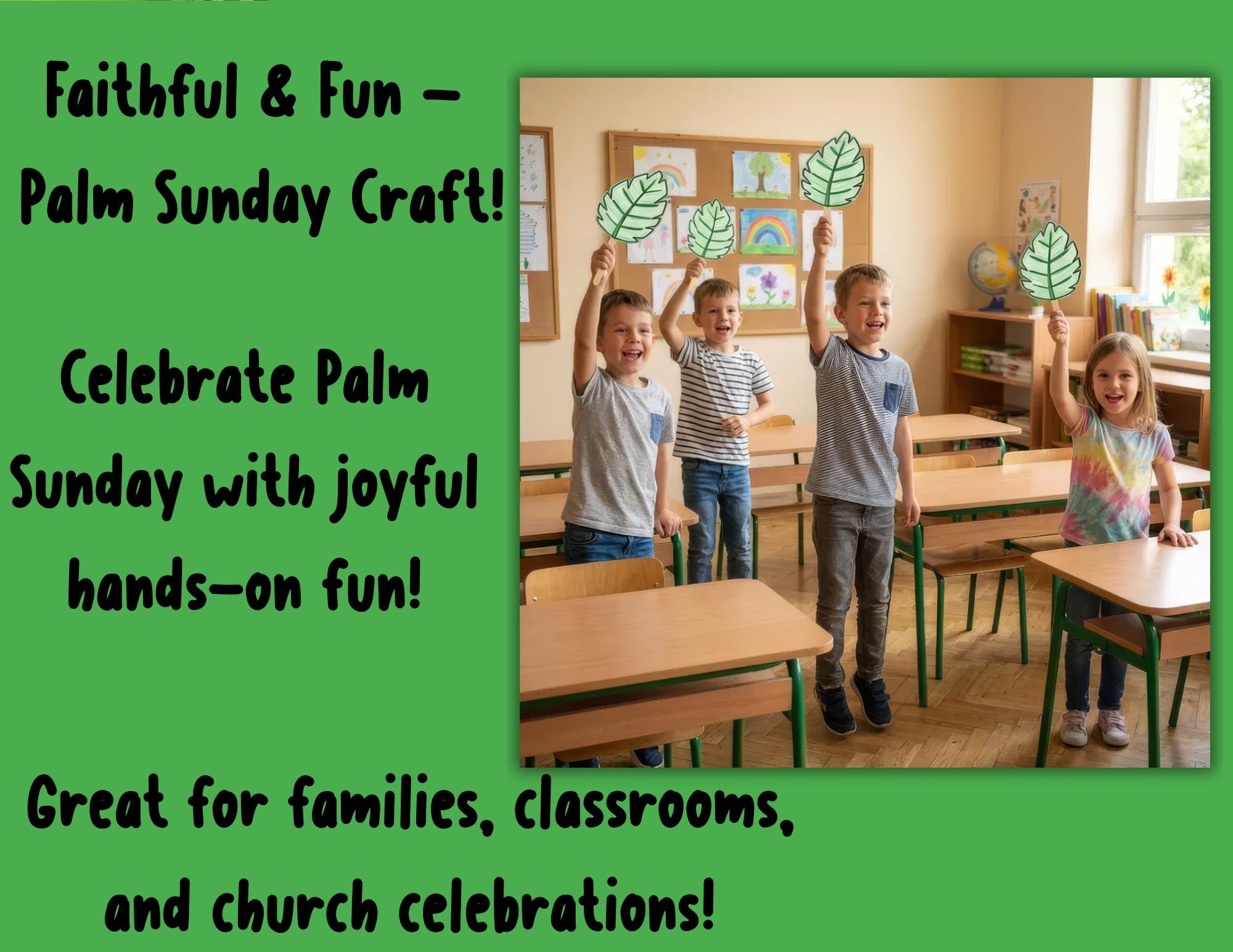 Palm Sunday Bible Craft Sunday School, Palm Sunday Activity, Sunday ...