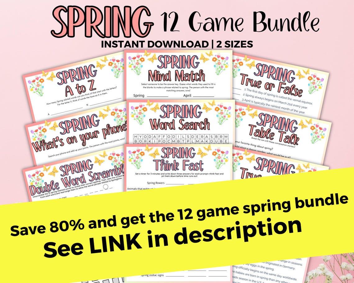 Spring Games for Seniors, Senior Think Fast, Spring Quiz, Garden Party ...