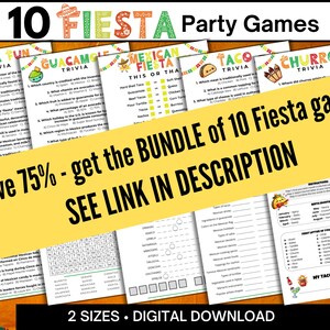 Taco Trivia, Mexican Party Games, Taco Party Games, Fiesta Games ...