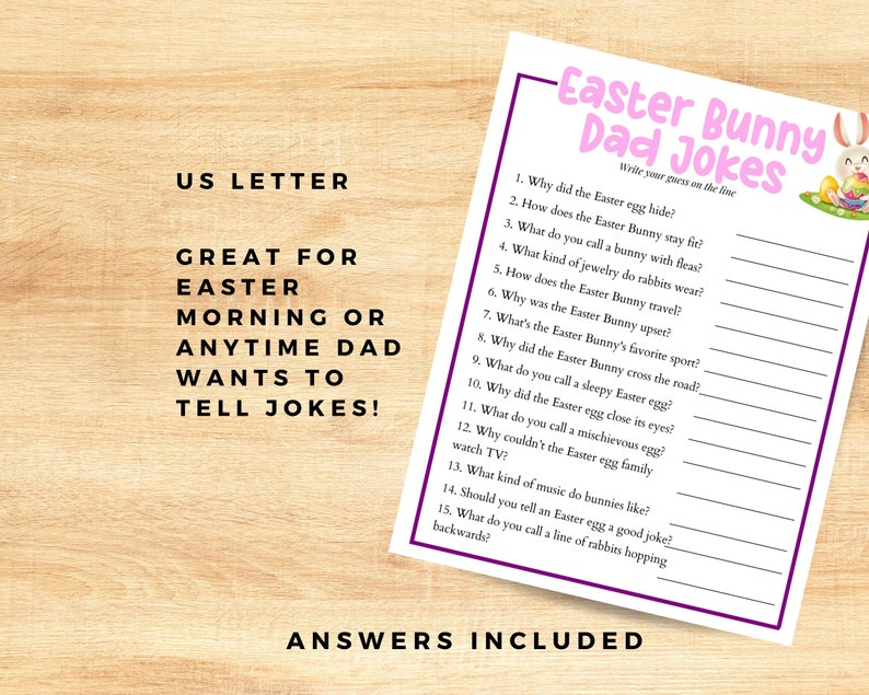 Easter Bunny Dad Jokes Easter Jokes for Kids Classroom Easter Jokes ...