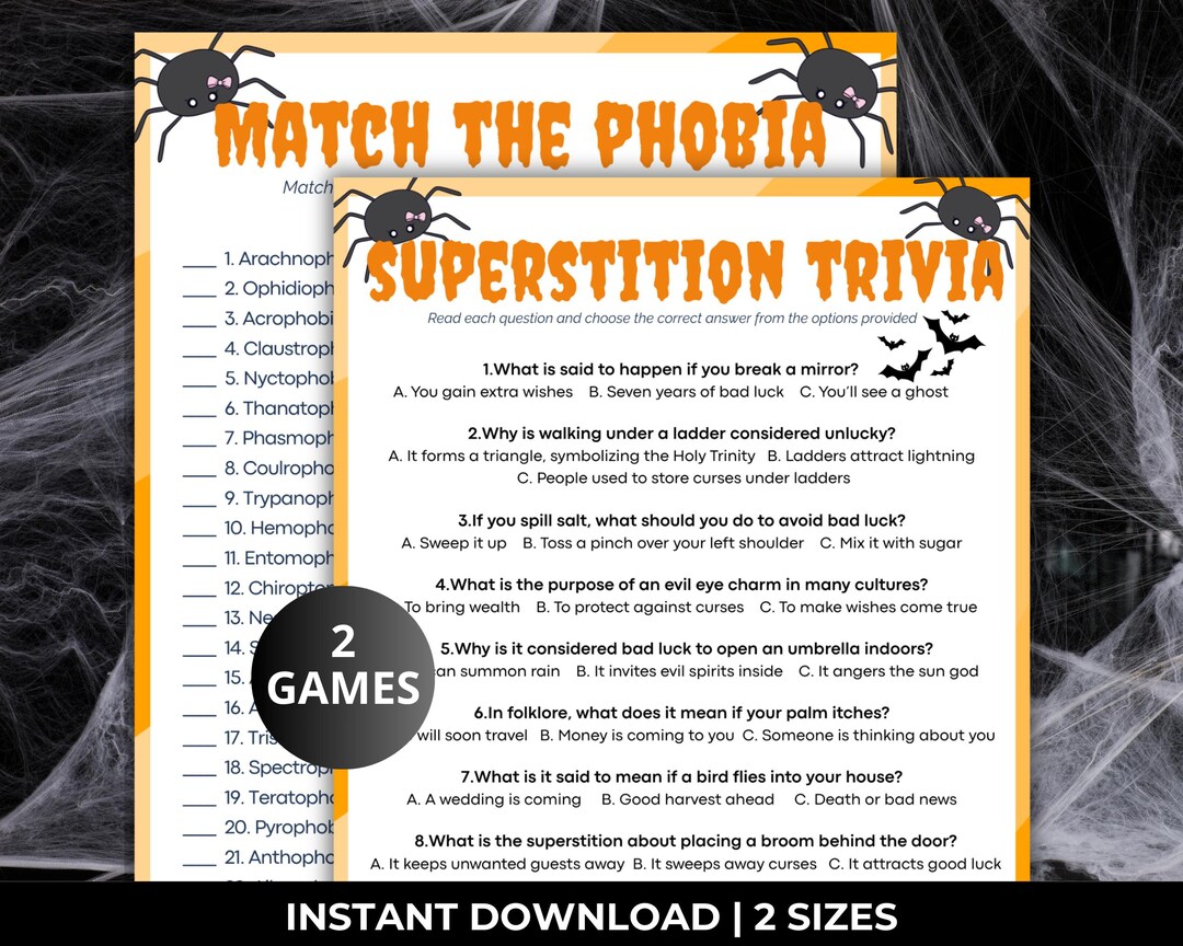 Superstition Trivia, Halloween Trivia, Teen Halloween Games, Halloween ...