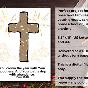 New Years Sunday School Craft, New Years Christian Activity, Easy New ...