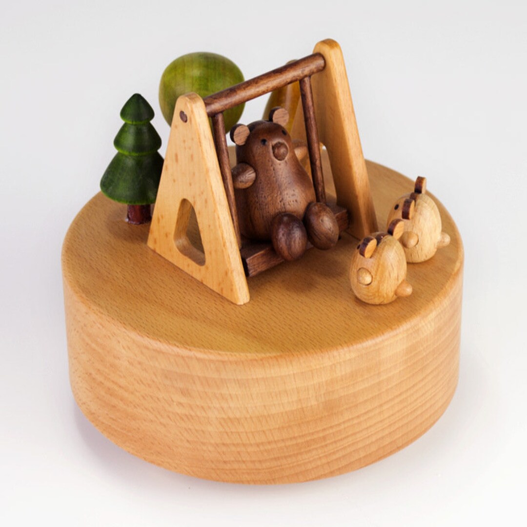 Personalized Custom Wooden Music Box / Handmade Wooden Engraved Music ...