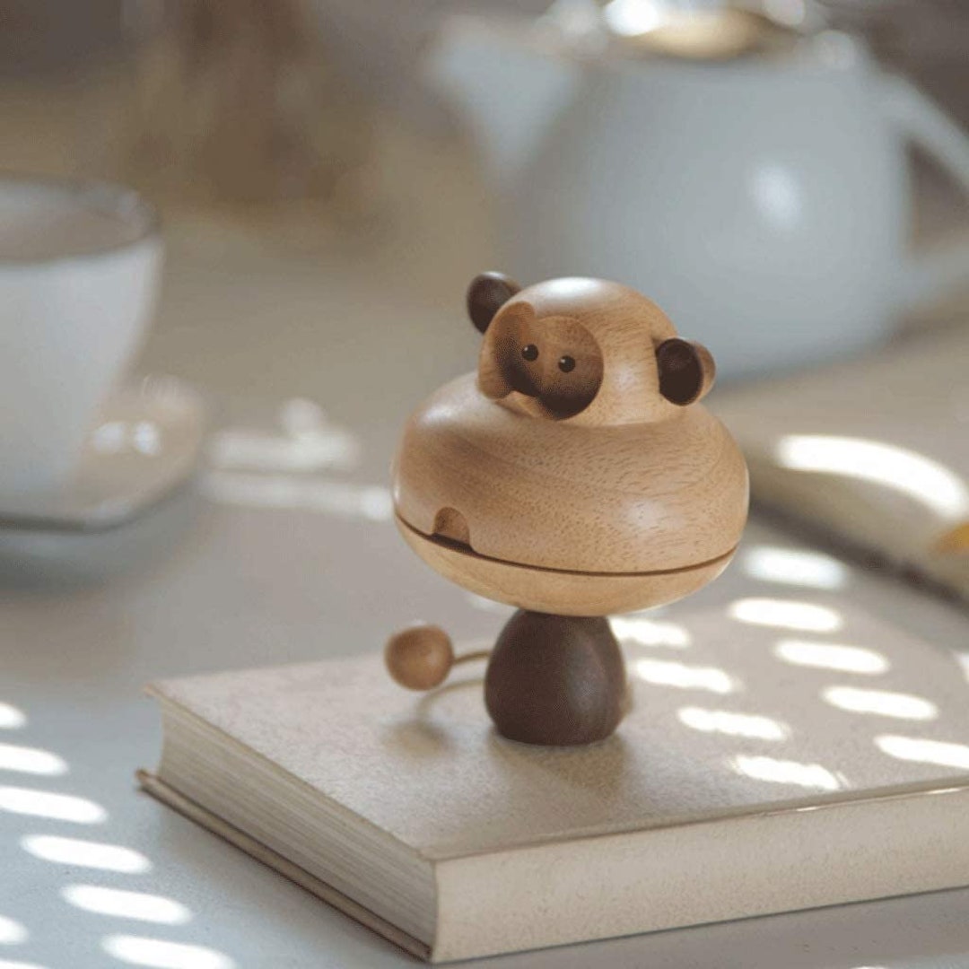 Animal Music Box Custom Engraved Wooden Monkey Musical Box Creative ...